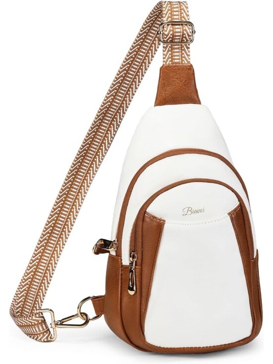 Bags | Women Beige Brown Anti Theft Small Sling Zipper Lock Vegan ...